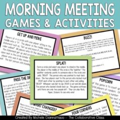 Morning Meeting Games & Activities for Upper Elementary - The ...