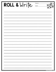 Winter Writing Activity: Roll & Write - Upper Elementary - The ...