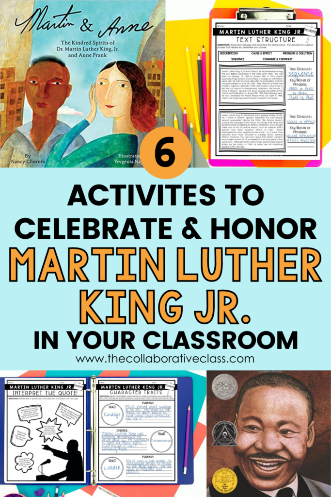6 Martin Luther King Activities to Honor Him In Your Classroom - The ...